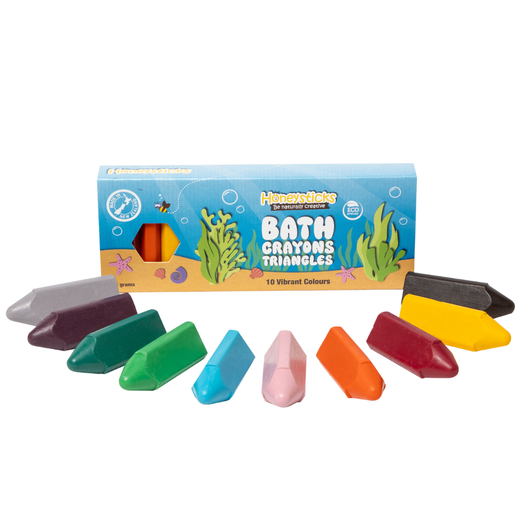 Honeysticks Bath Crayon Triangles – Honey and Oat